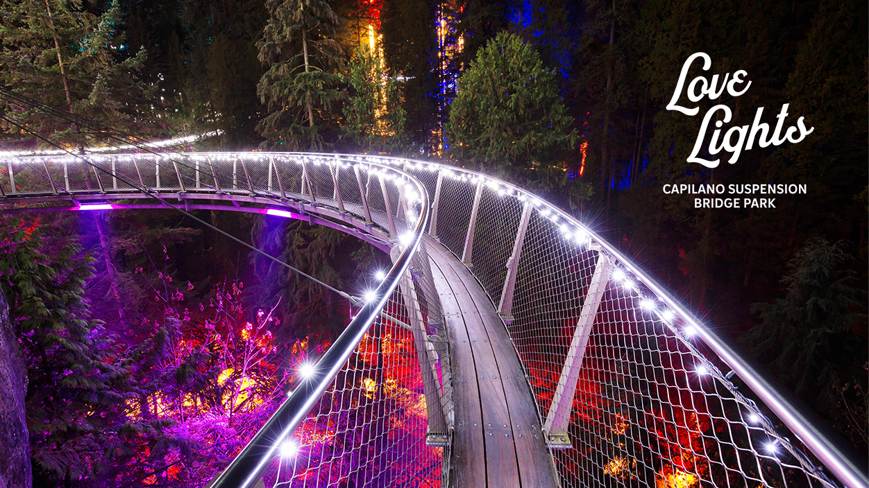 Capilano Suspension Bridge Park's Love Lights 2025